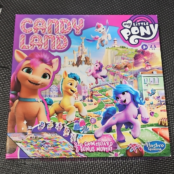 Hasbro | Toys | My Little Pony Candy Land Board Game Pink And Purple ...